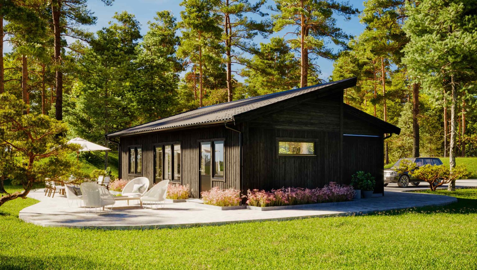 Modernt fritidshus | Stil 85 | VästkustStugan AB
